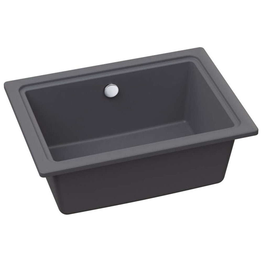 Abode Denton Undermount Inset Mount Single Bowl Kitchen Sink in Compos ...