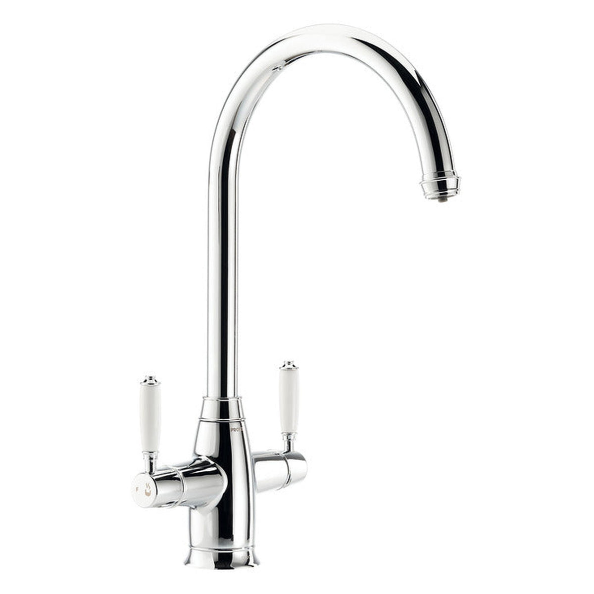 Pronteau ProTrad 4 in 1 Boiling Water Filter Kitchen Tap with White Ti ...