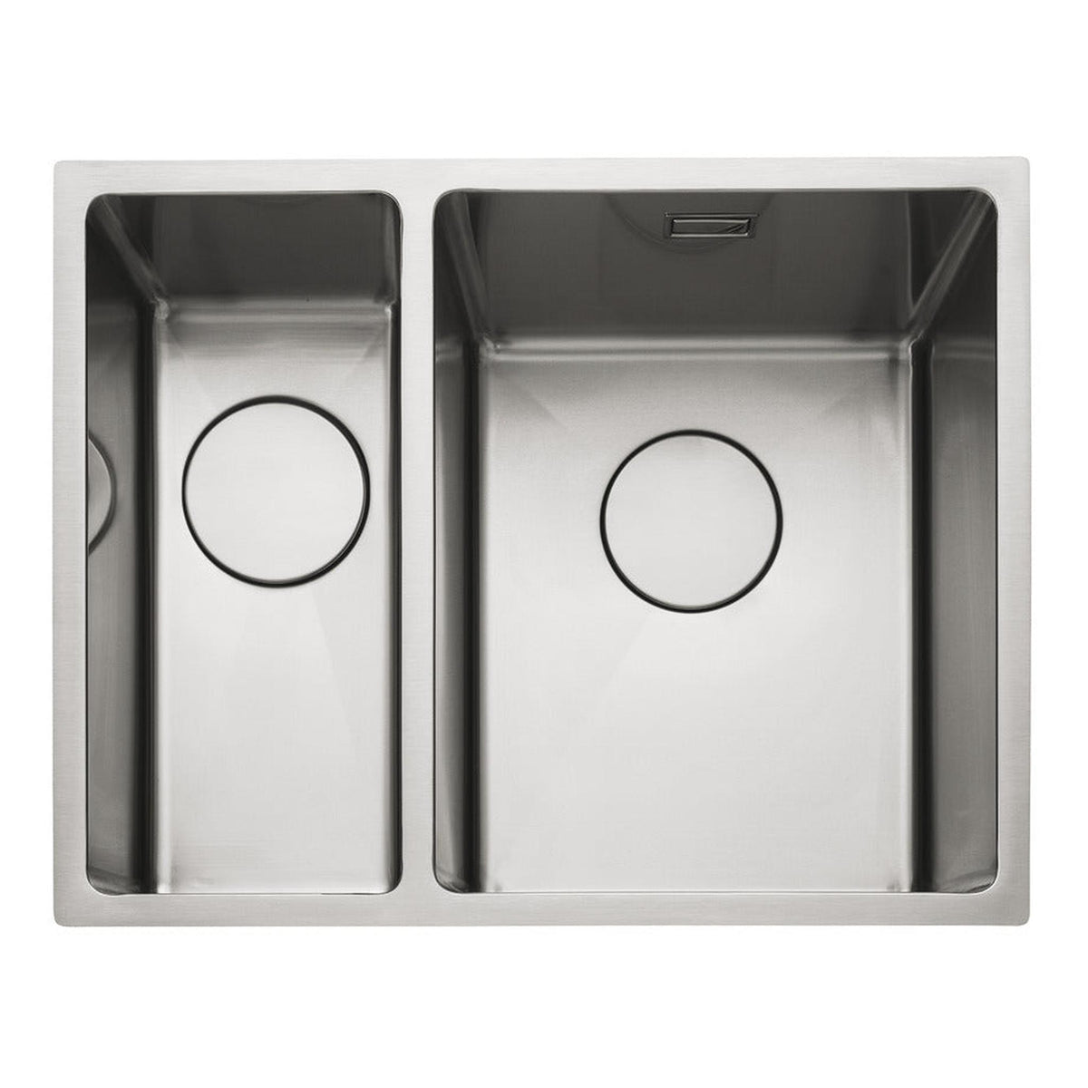 Rangemaster Cubix 1.5 Bowl Undermount & Inset Kitchen Sink in Soft Bru ...