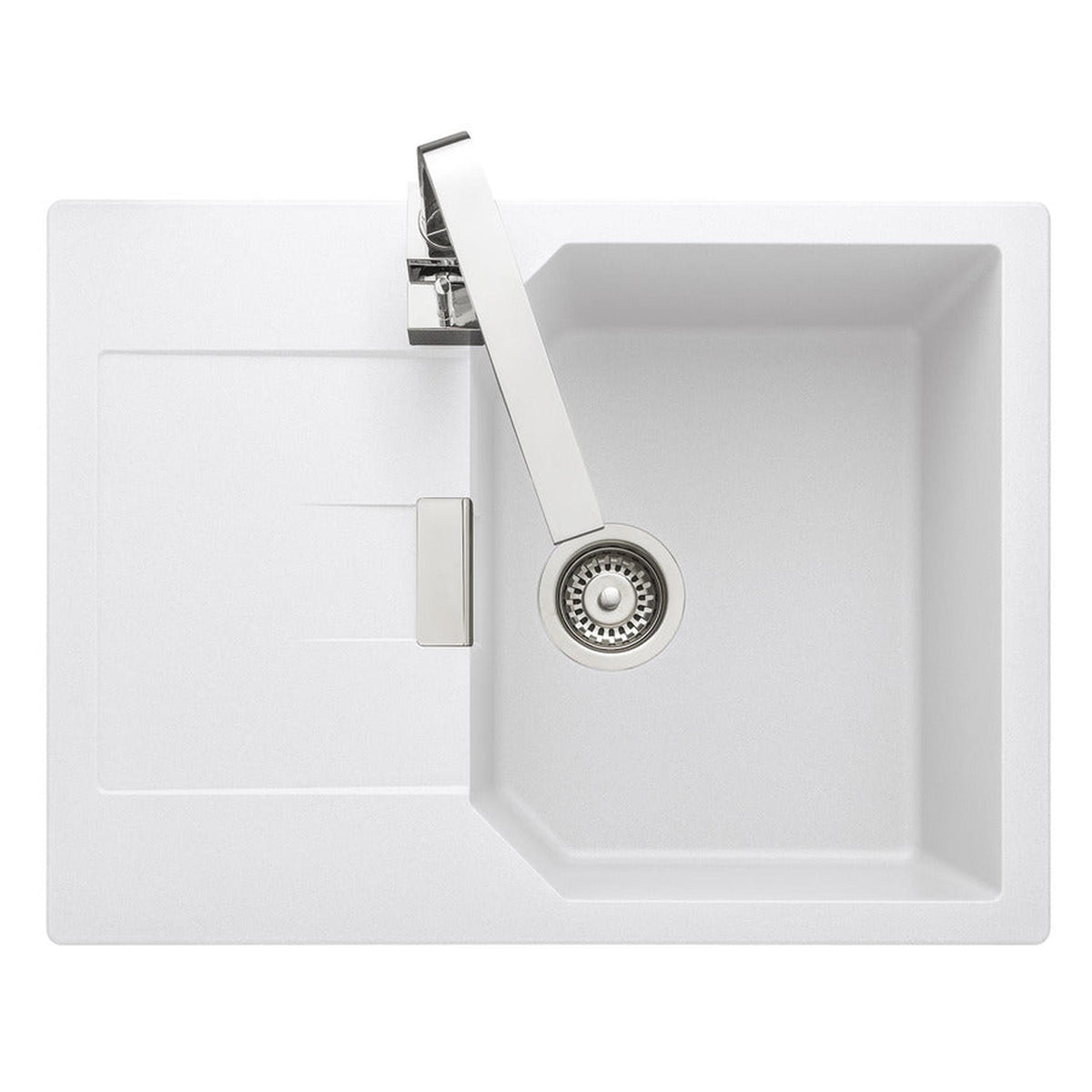 Rangemaster Mayon Compact Inset Mount Single Bowl Kitchen Sink in Gran ...