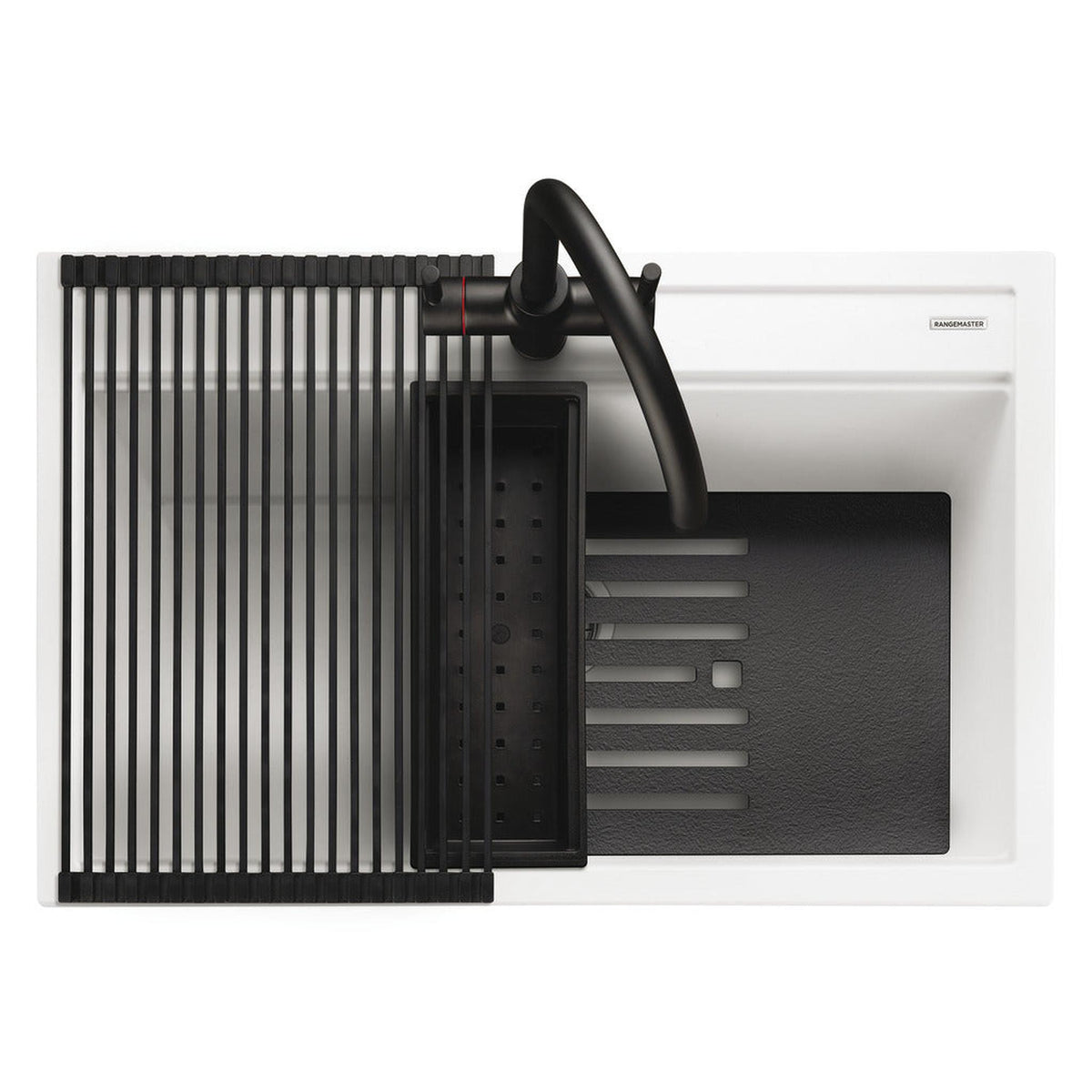 Rangemaster Prato Inset Mount Single Bowl Granite Kitchen Sink – The ...