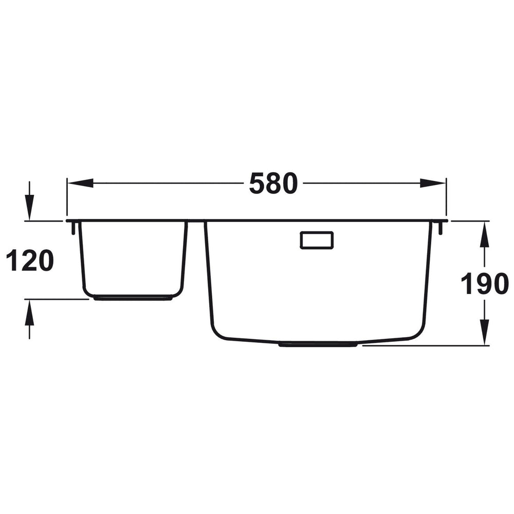 Rangemaster Quad Undermount Inset Mount One and Half Bowl Kitchen Sink ...