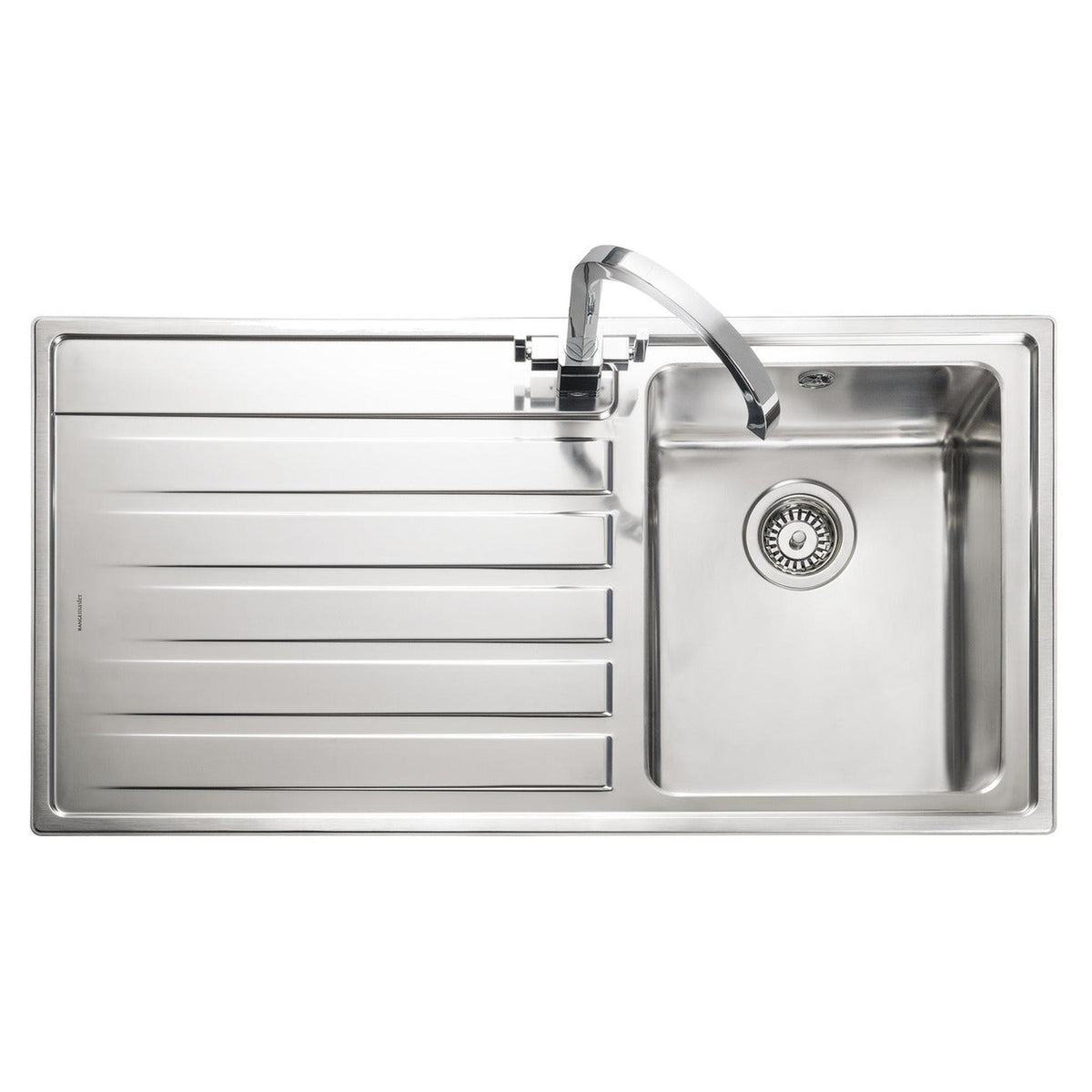 Rangemaster Rockford Inset Mount Single Bowl Kitchen Sink in Stainless ...